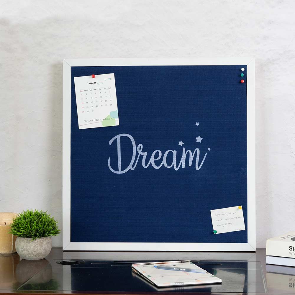 IVEI Decorative Wooden Framed Pin Board for Home and Office Wall – I ...